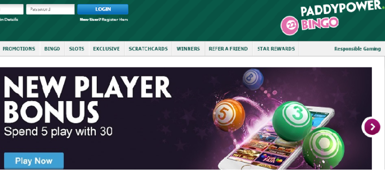 Paddy Power Bingo Review - Get a £30 Bonus | Paypal Bingo